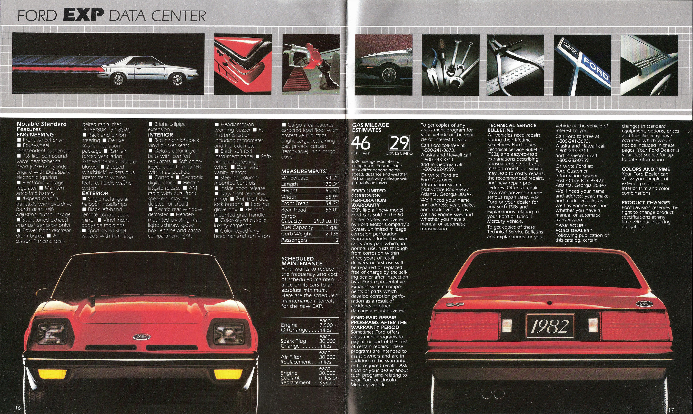 1982 Ford EXP Brochure